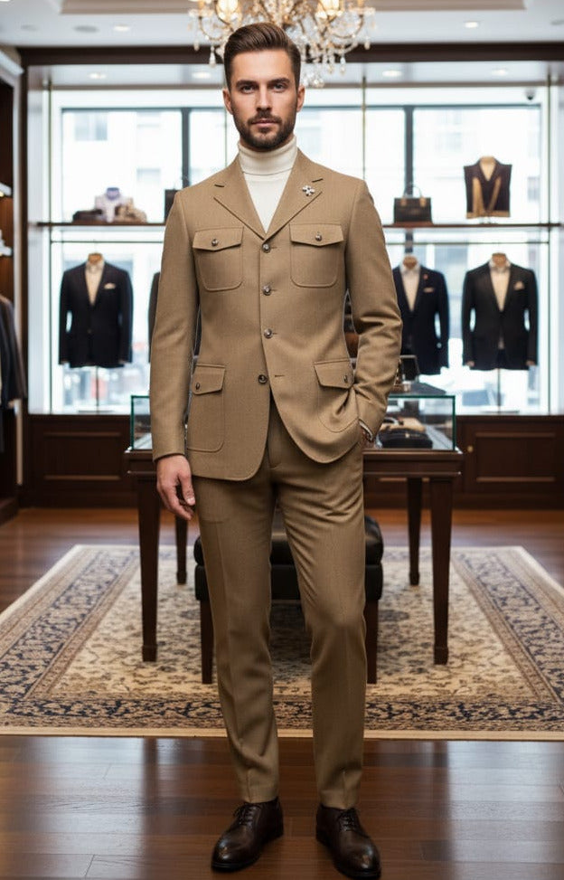 Giovanni Testi 2 Piece Slim Fit Suit – Suitfellas
